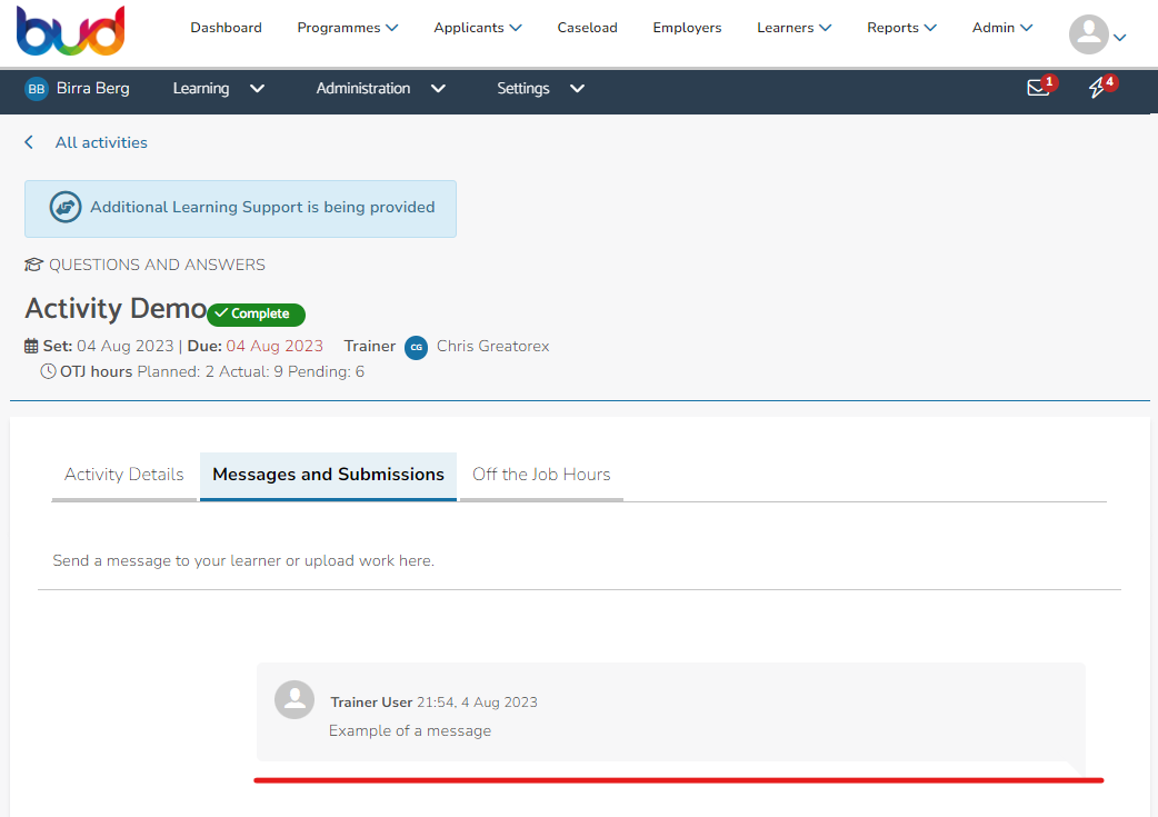 Manage a Learners Learning Plan via the API – Bud Systems