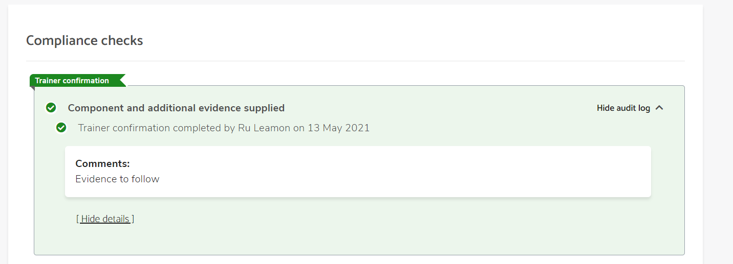 End Point Assessment - Enhanced Confirmations – Bud Systems